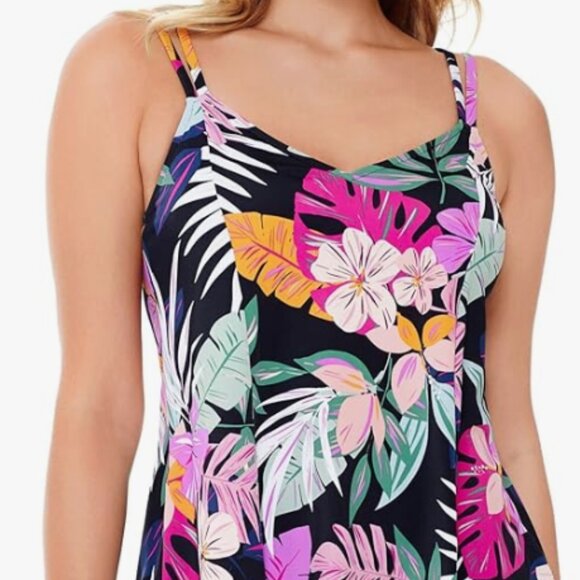 Swim Solutions | Swim | Nwt Swim Solutions Princess Seam Tankini Top ...